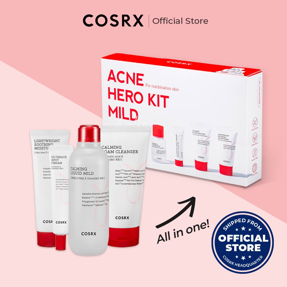 [COSRX OFFICIAL] [Mini Kit] For dull skin - AC Collection Acne Hero Kit ...