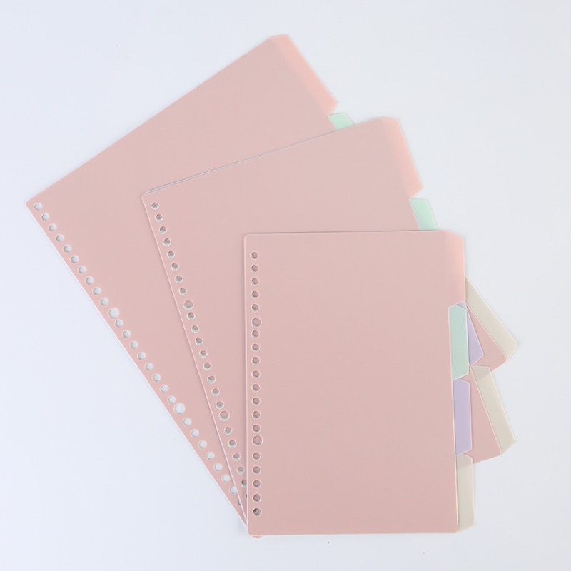 Divider for Loose Leaf Refillable Ring Binder 20 hole File Folder ...