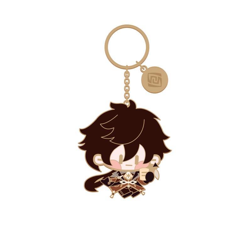 Genshin Impact - Chibi Metallic Keychain - Zhongli | Shopee Singapore
