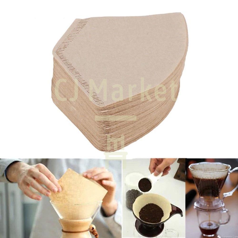 [SG Seller] 20/40/60/100Pcs Unbleached Coffee Filter Paper | Shopee ...