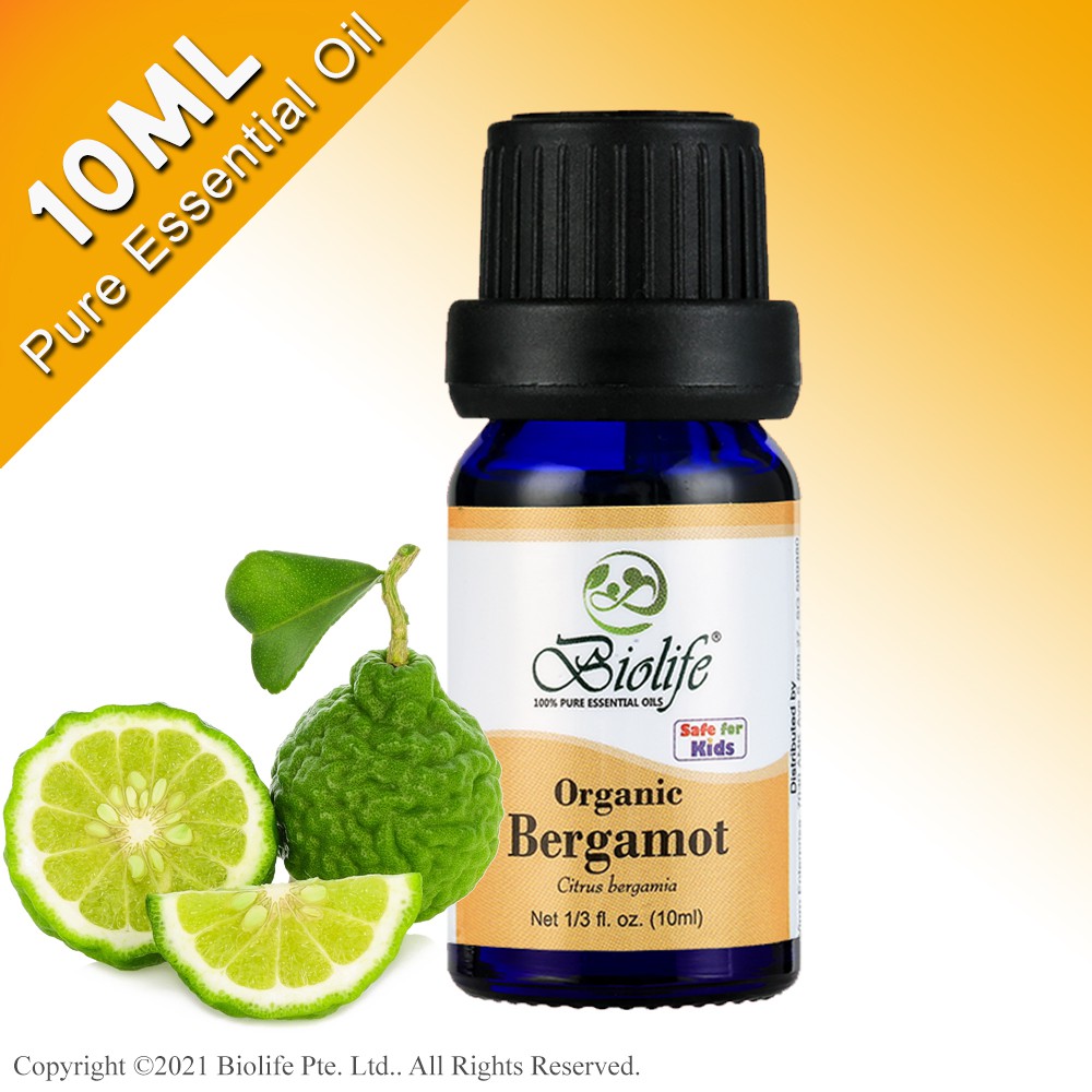 Biolife Organic Bergamot, 100% Pure and Natural Organic Essential Oil, 10ml Bottle | Shopee ...