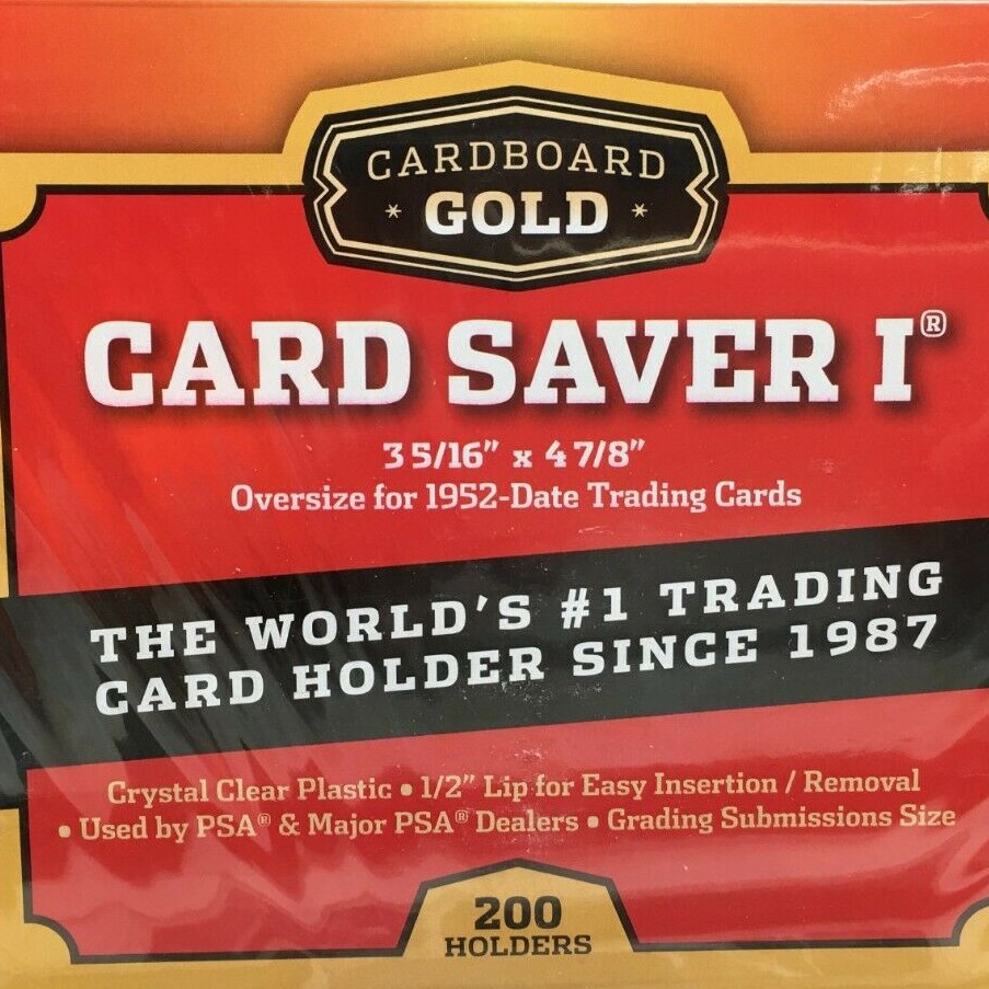 Card Saver 1 Large Semi Rigid PSA/BGS Grading Submission Cardboard Gold ...