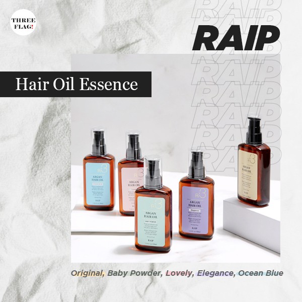 RAIP R3 Argan Hair Oil Essence 100ml - Original, Baby Powder, Lovely ...