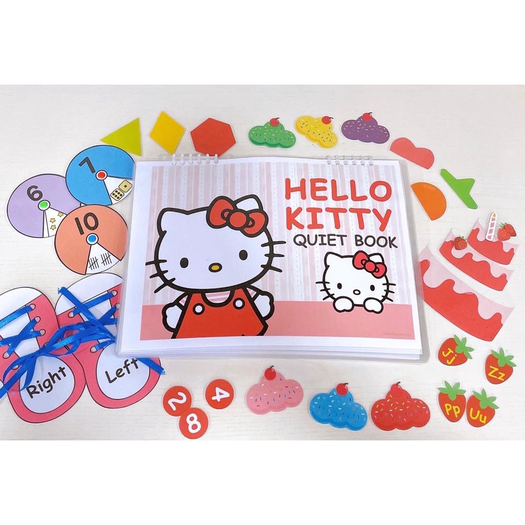 [SG SELLER] Hello Kitty Quiet Busy Book Preschool Activity Montessori ...