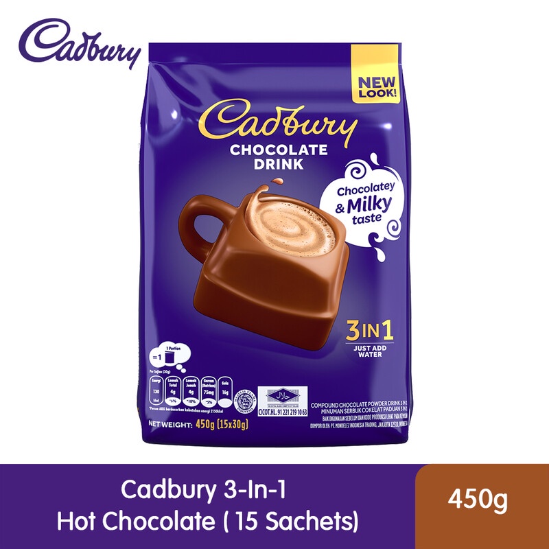 CADBURY CHOCOLATE DRINK 3 IN 1 450 G | Shopee Singapore