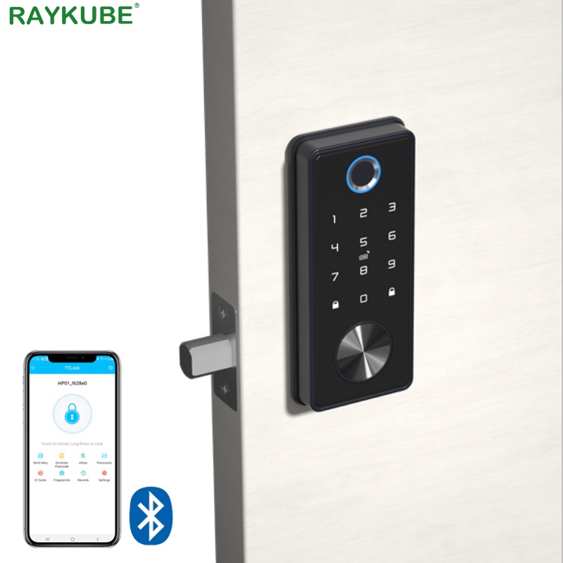 RAYKUBE T1 Electronic Door Lock Biometric Fingerprint TTlock App ...