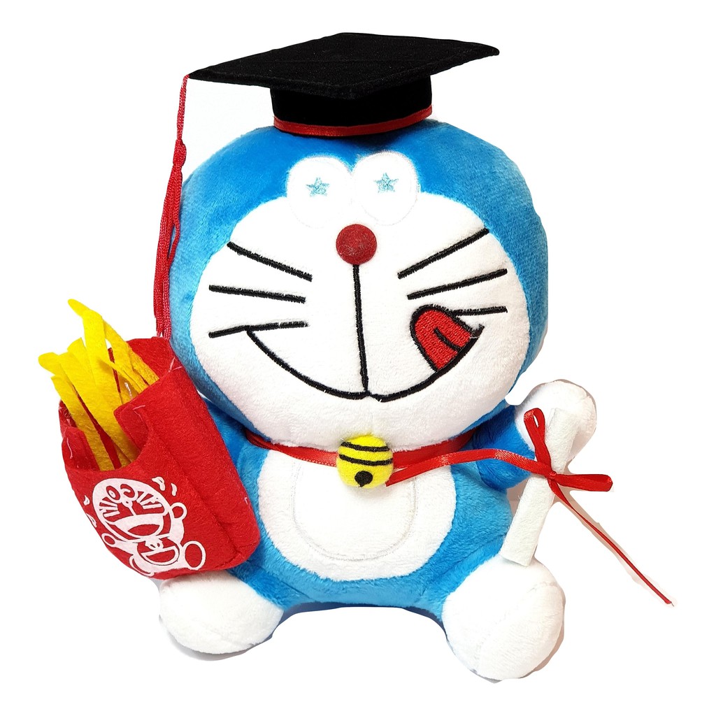 Doraemon Crazy Over French Fries Graduation Convocation Gift Plush ...