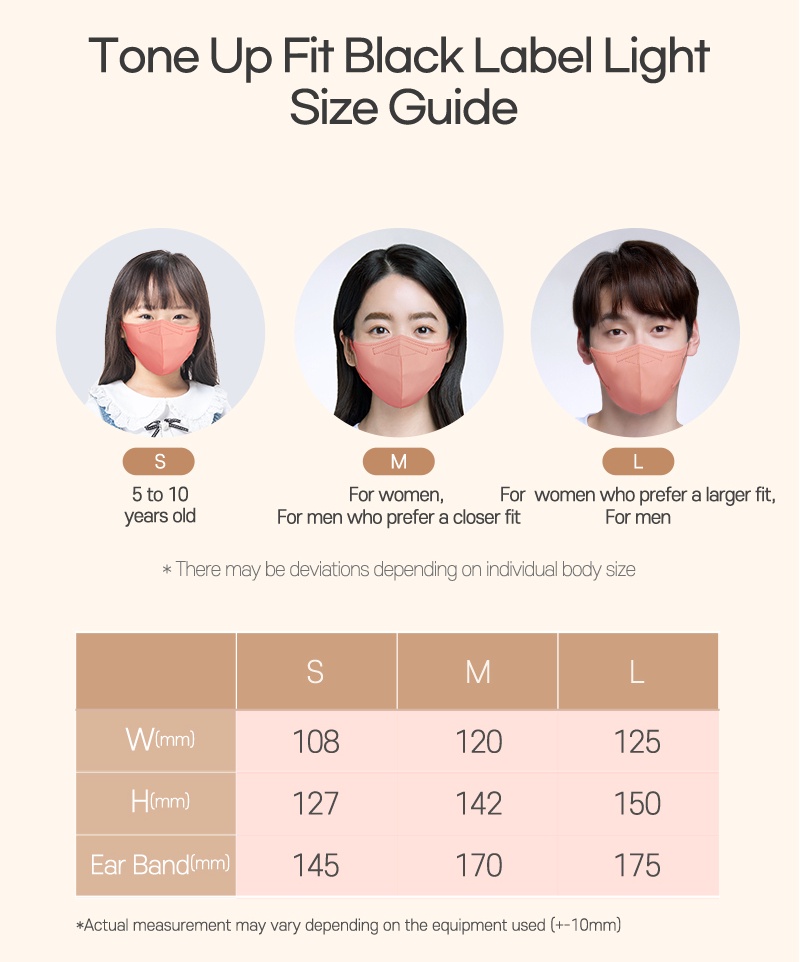 [Local Stock] CHARMZONE 2D Tone Up Fit Black Label Light KF94 masks 10 ...