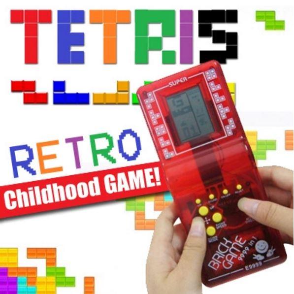 26 in 1 Retro Classic Tetris Console Childhood Handheld Fun Brick Game ...
