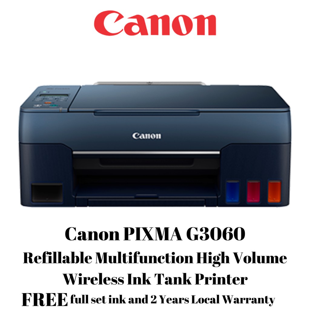 Canon PIXMA G3060 Refillable Multifunction High Volume Wireless Ink ...