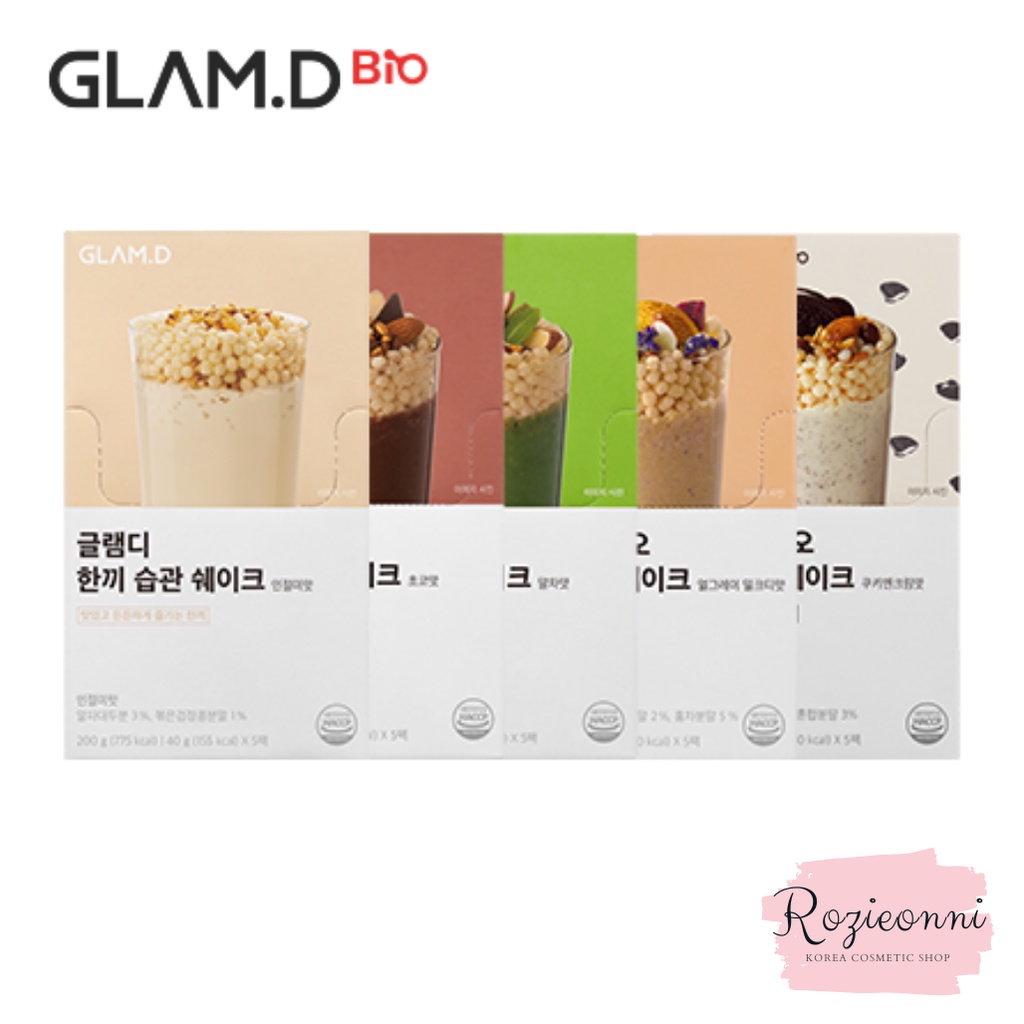 [GLAM.D] Light Meal Shake 6 Flavors (NEW Strawberry Yogurt/ Cookie ...