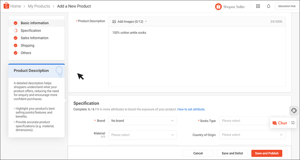 How do I add images to product description? | MY Seller [Shopee]