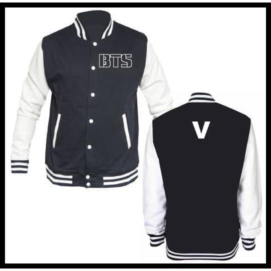 K-pop VARSITY Jacket - BTS BANGTAN BOYS ARMY - V | Shopee Singapore
