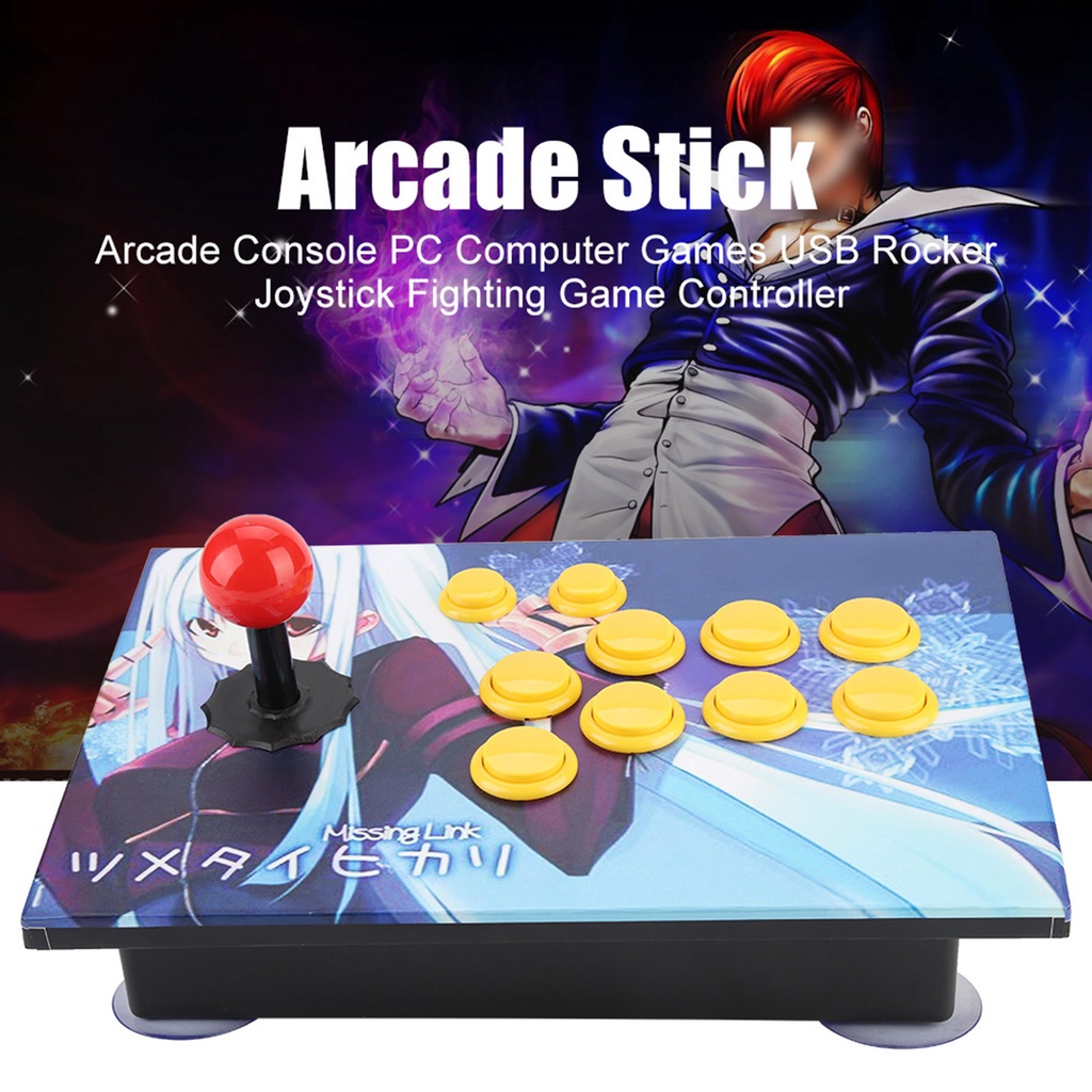 Arcade Console PC Computer Games USB Rocker Joystick Fighting Game ...