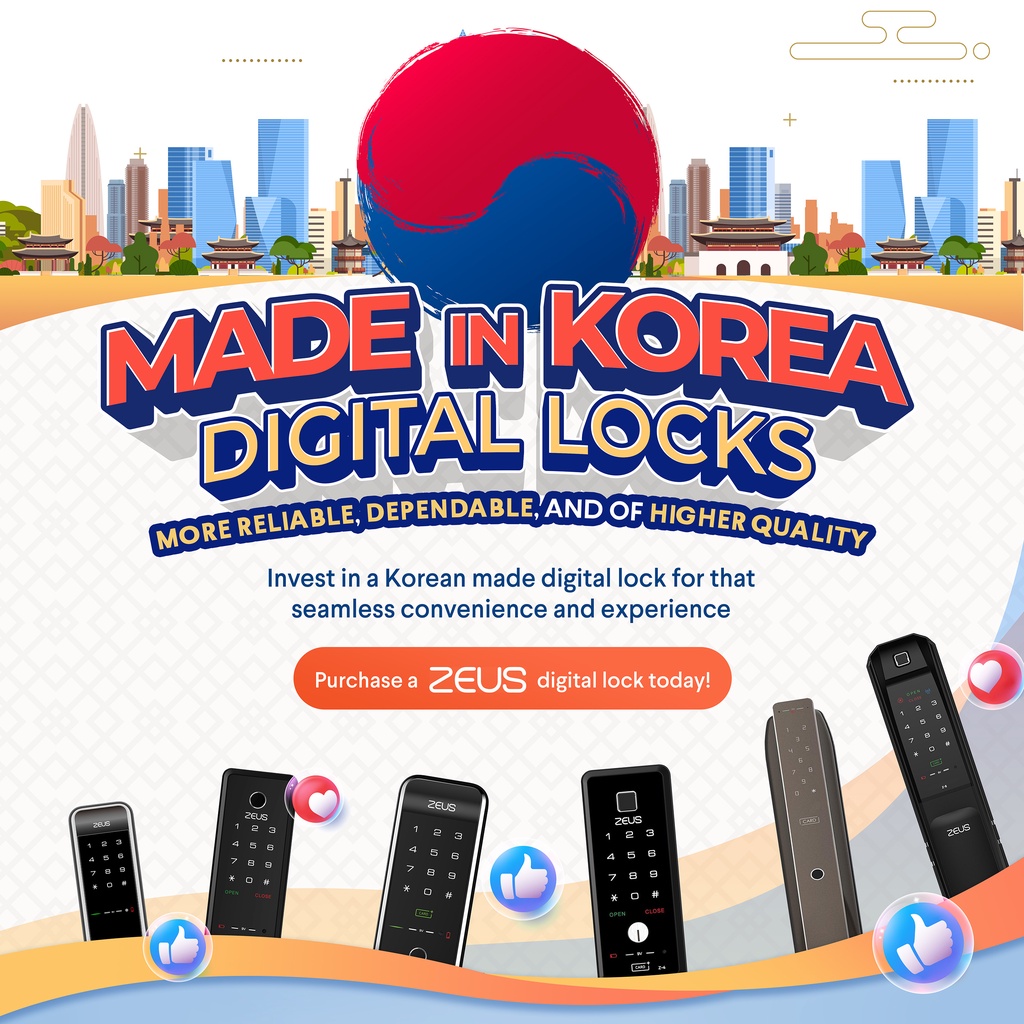 [Sync Lock] Zeus Z-4GS Synchronize Digital Gate Lock / Four way to ...