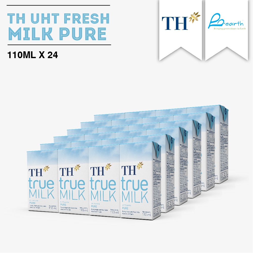 TH True Milk UHT Pure Fresh Milk 24 X 110ML | Shopee Singapore
