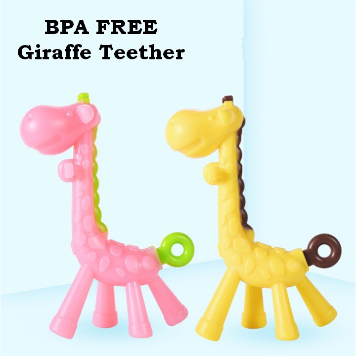 💖 Baby Giraffe Teether 💖 Kids Toys Maternity Teeth 💖 Children Biting ...