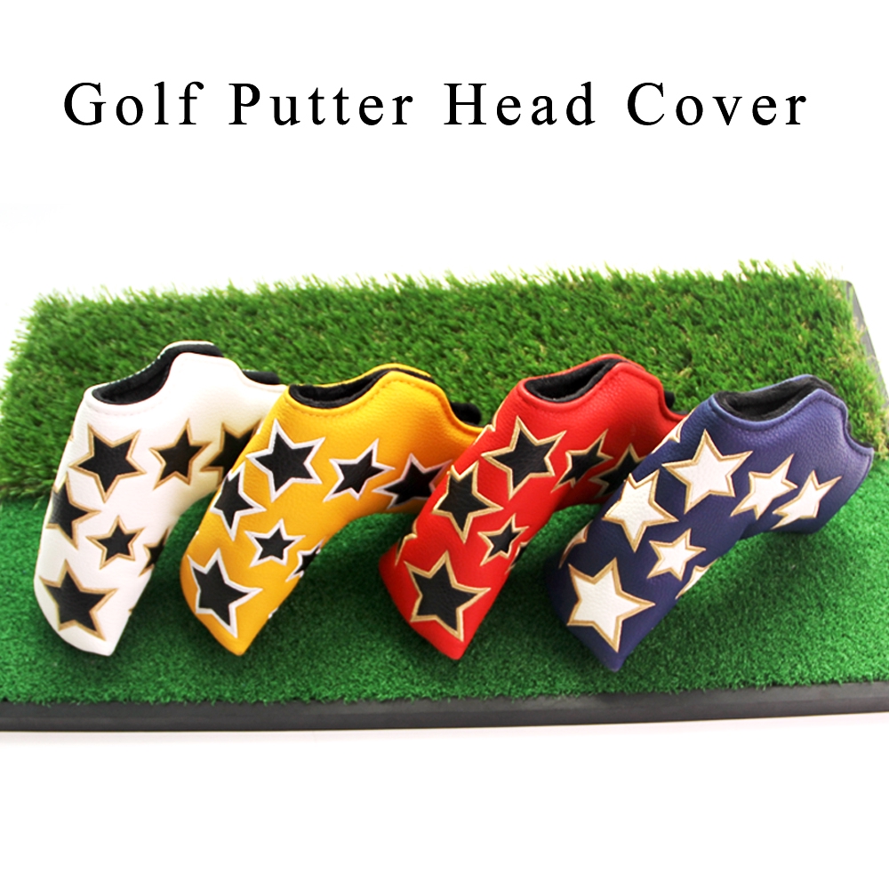 1Pcs Golf Head Covers PU Club Accessories Golf Putter Cover Headcover ...