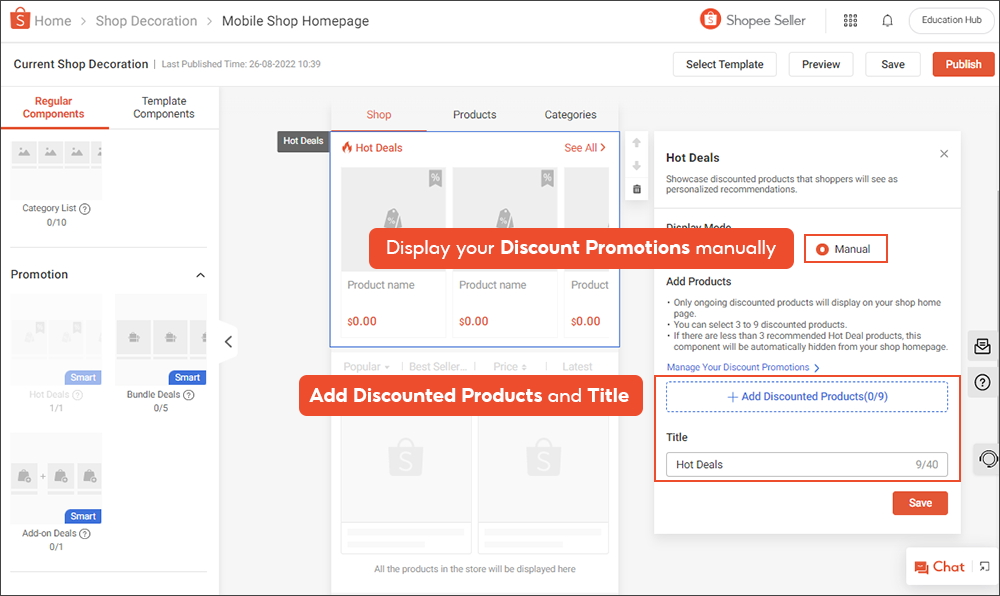 Adding Decoration Components | PH Seller Education [Shopee]