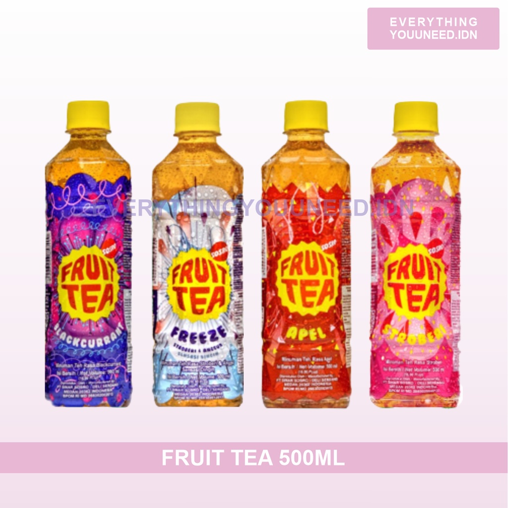 Fruit Tea Sosro Freeze - Blackcurrant - Apple - Strawberry 500ml ...