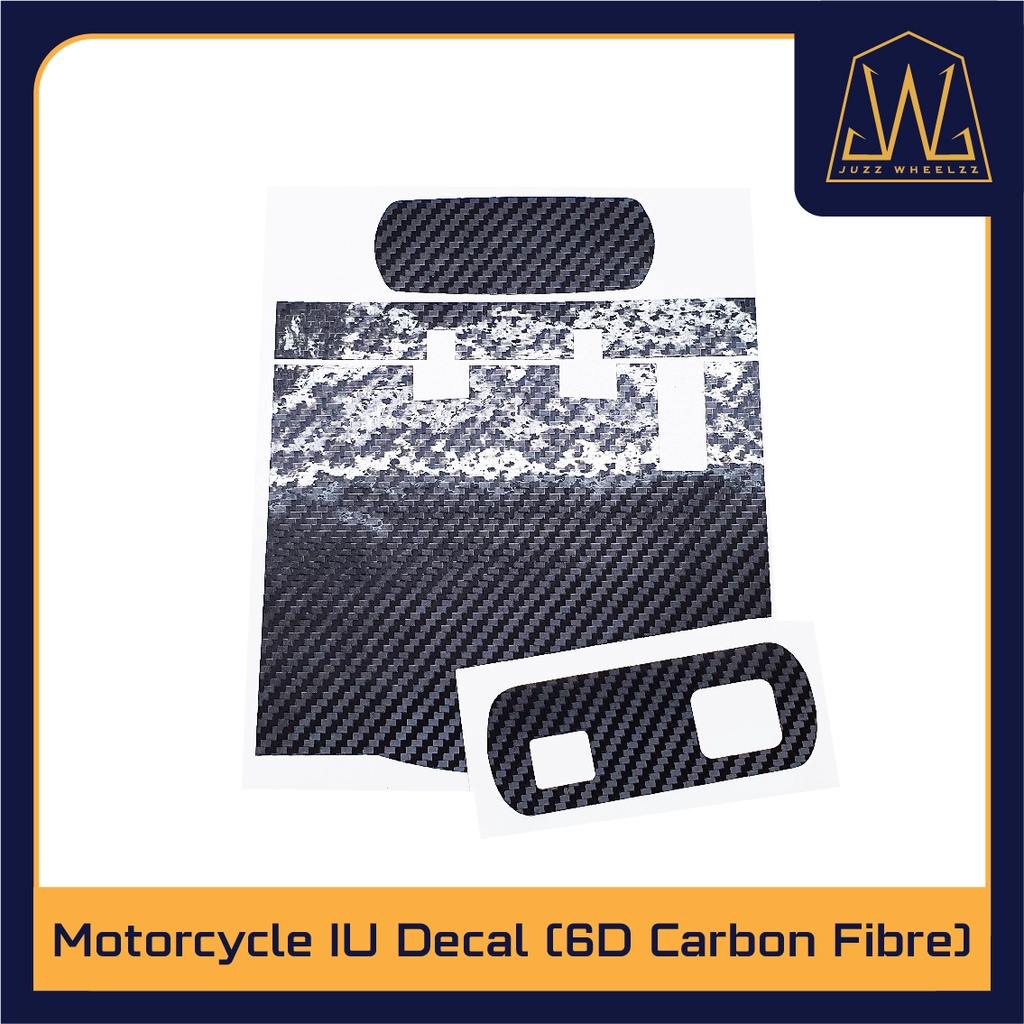 Motorcycle IU Sticker Top Front and Back ( 6D Glossy Carbon Fibre ...