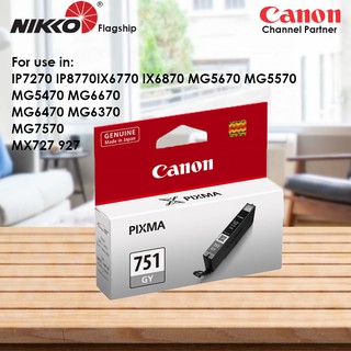 Canon CLI-751/CLI751/CLI 751 GY Grey Ink For PIXMA IP7270 IP8770 IX6770 ...