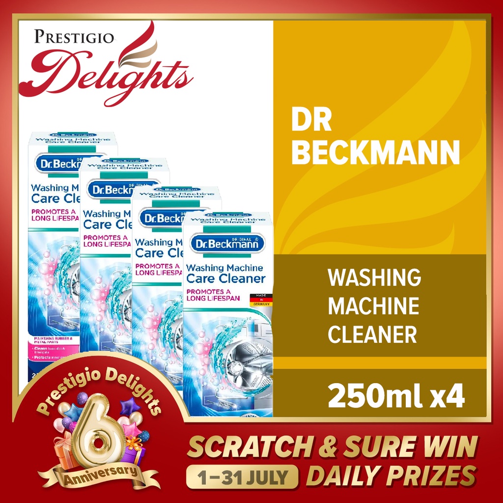 Dr Beckmann Washing Machine Cleaner 250ml Bundle of 4 | Shopee Singapore