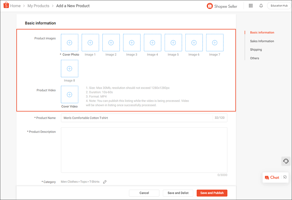 Listing a product on Seller Centre | Shopee PH Seller Education Hub
