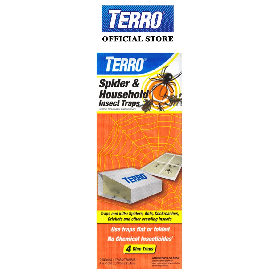 [4 TRAPS] Terro Spider & Household Insect Trap (Non-Toxic) | Shopee ...