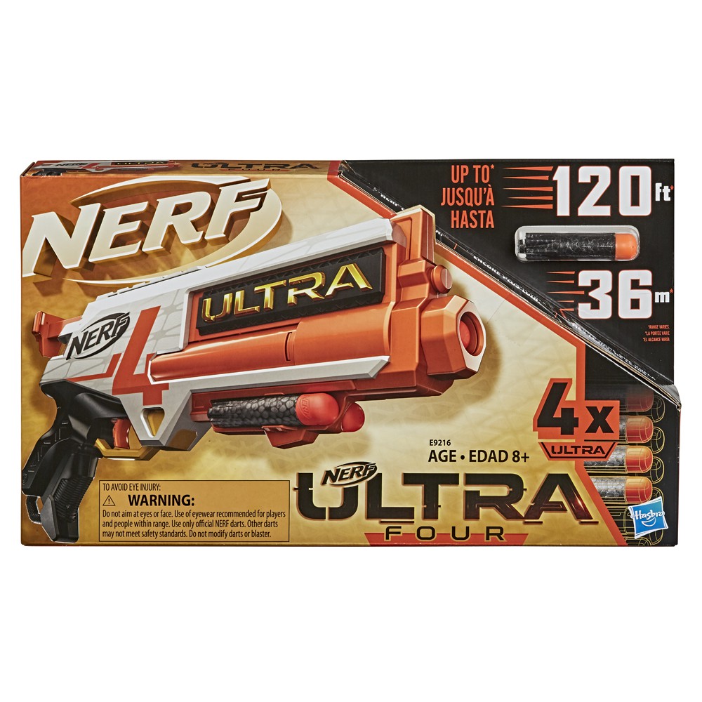 Nerf Ultra Four Dart Blaster -- 4 Nerf Ultra Darts, Single-Shot ...