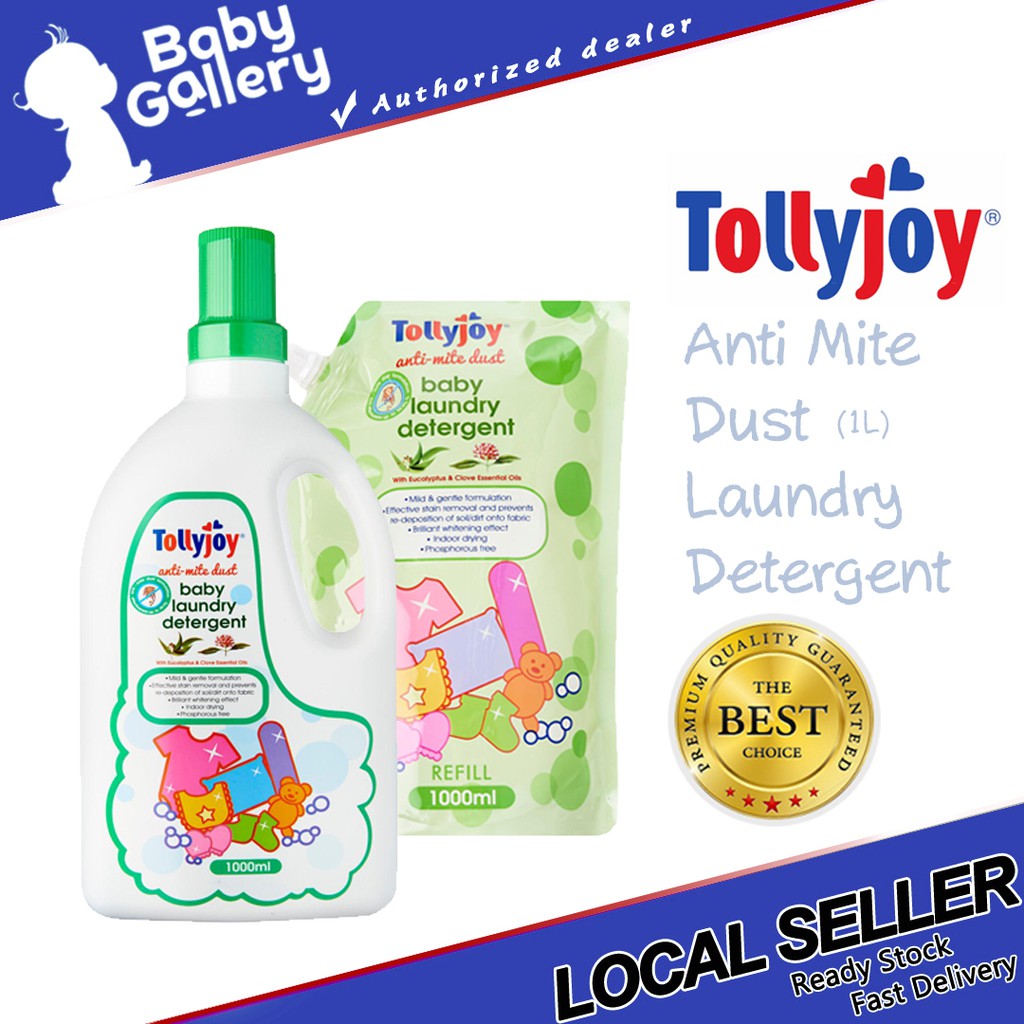 Tollyjoy Anti Mite Dust Baby Laundry Detergent (1L) / Refill | Shopee ...