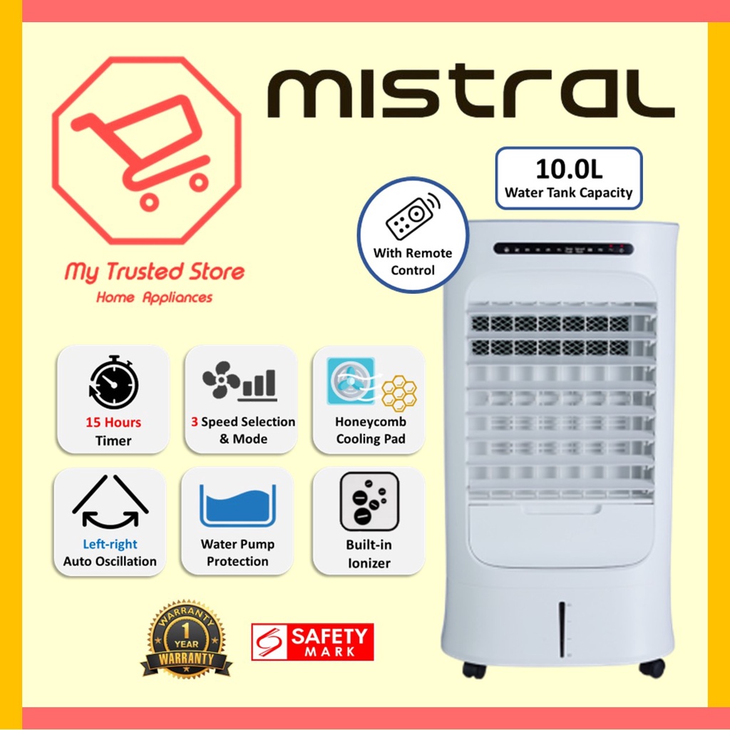 Mistral (MAC001E) 10L Air Cooler with Built-in Ionizer | Shopee Singapore
