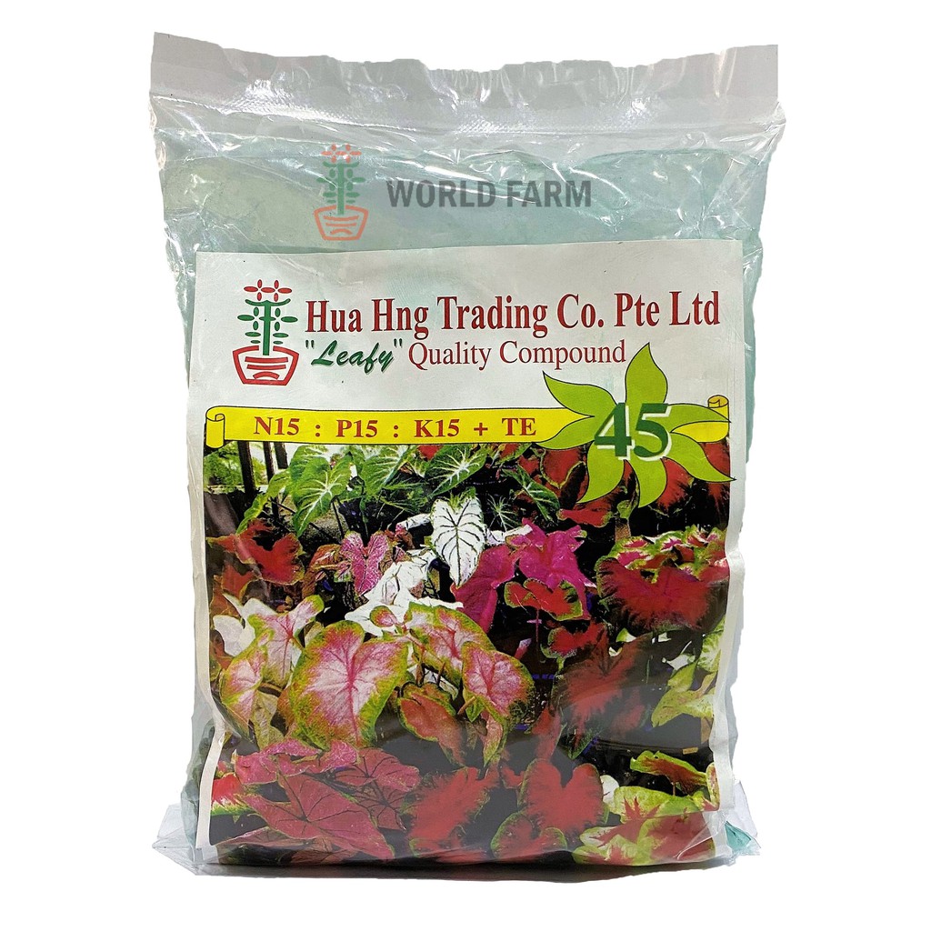 HUA HNG NPK 45 Compound Fertiliser / Fertilizer for Leaf / Leafy ...