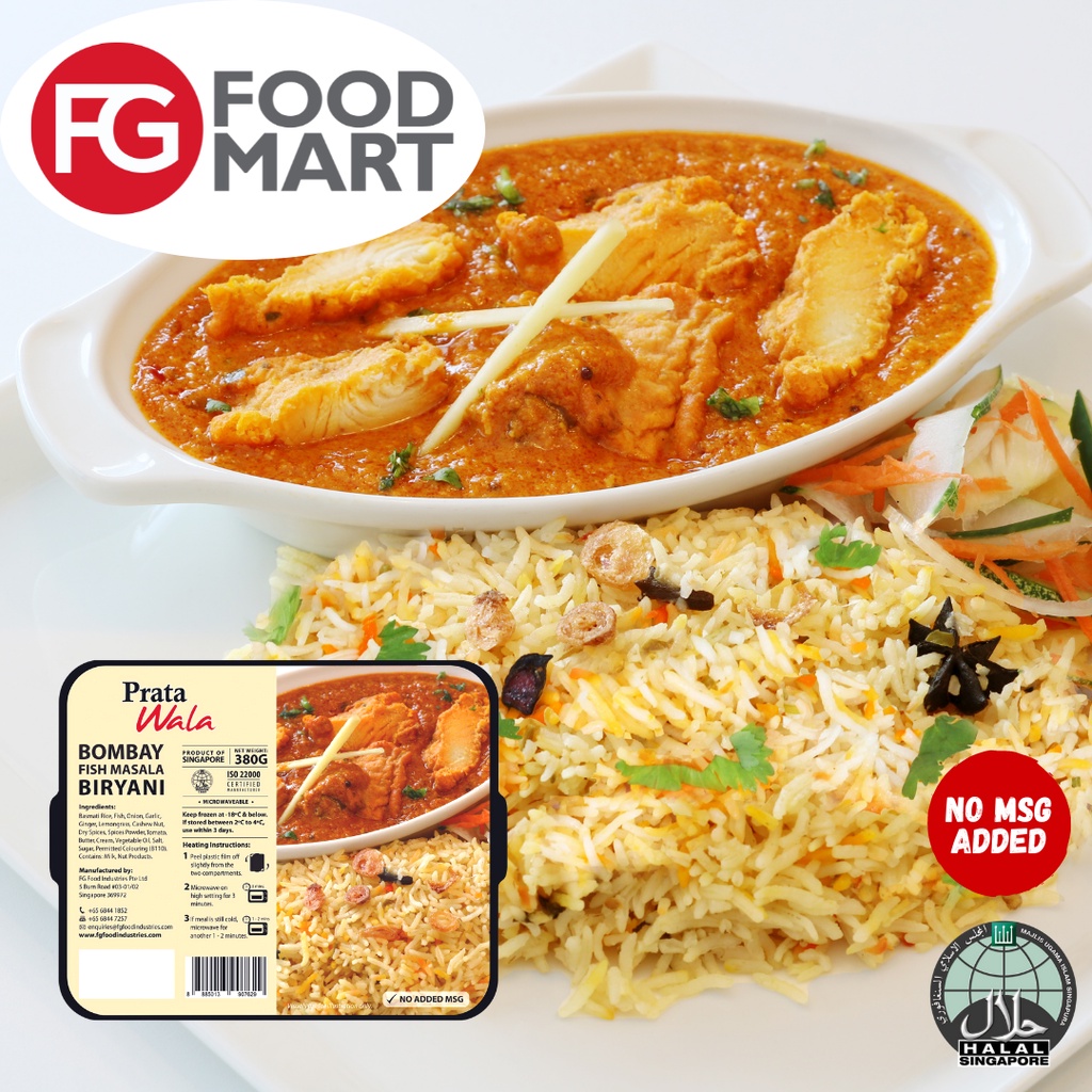 【Prata Wala】- Bombay Fish Masala Biryani - Halal Certified (Frozen ...
