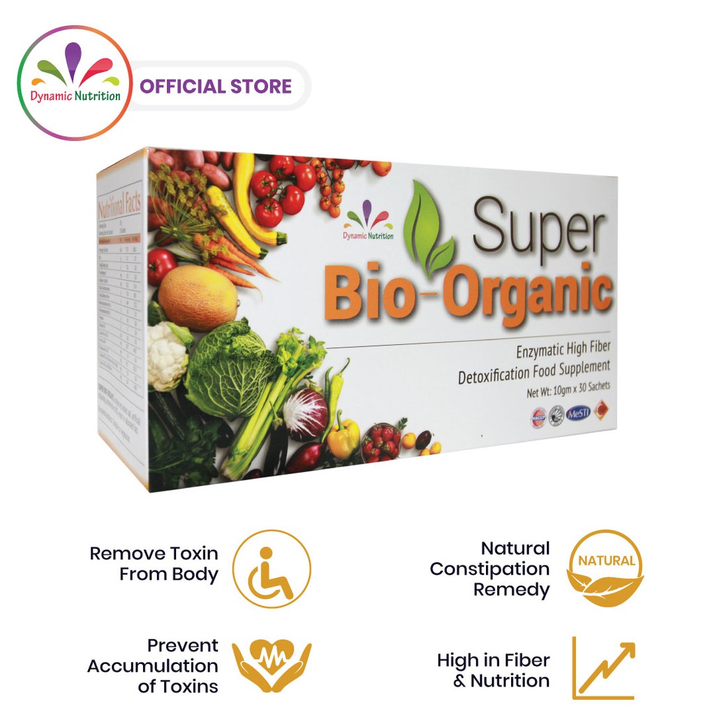 Super Bio-Organic - Organic High Fiber Nutrition (10g x 30 Sachets ...