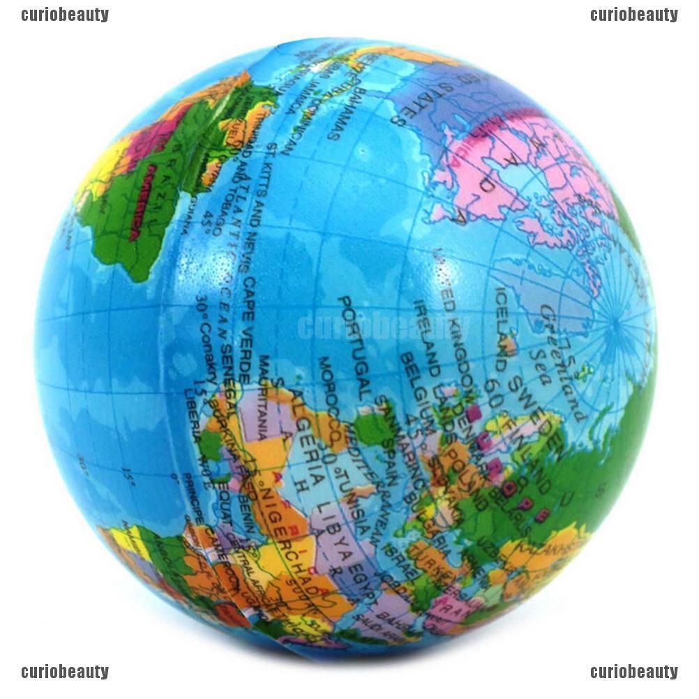 [Hea&Fa]World Map Earth Globe Soft Squeeze Foam Ball Hand Wrist ...