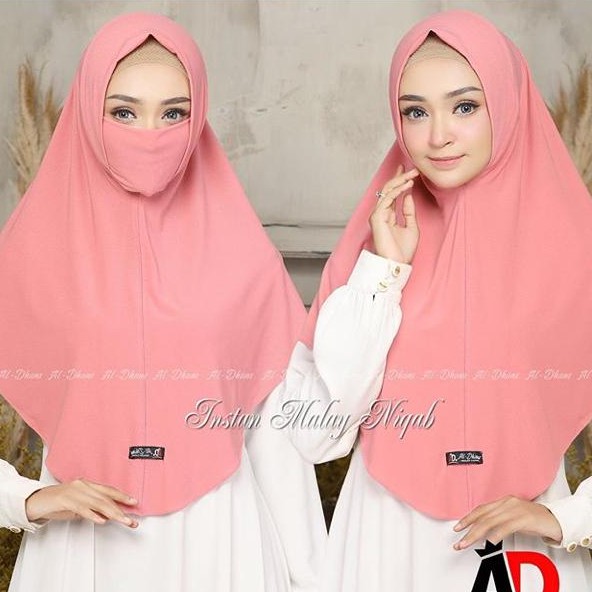 Instant Hijab Niqab 2in1 Mask Instant Veil Hijab Fabric Mask