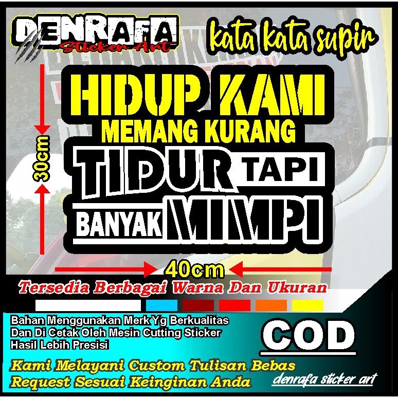 Truck Pick Up Truck Words Cutting Sticker | Shopee Singapore