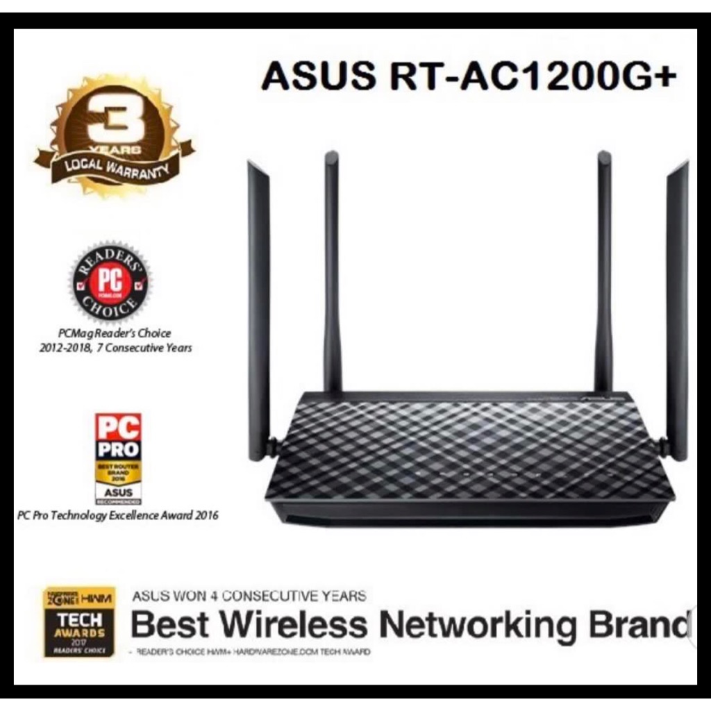 💥 RT-AC1200G+ Dual-Band WiFi Router💥 | Shopee Singapore
