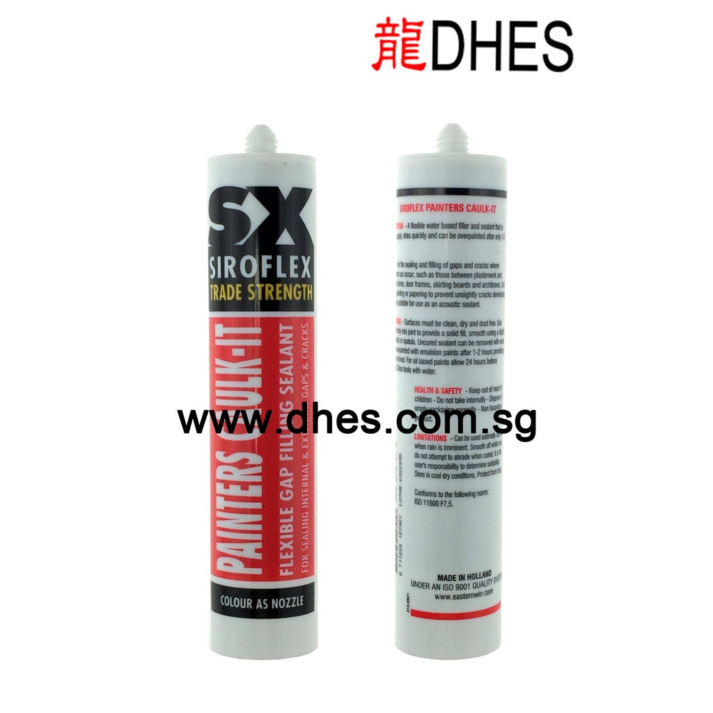 Siroflex SX Caulk-IT Sealant (2 Pack Combo, White Grey Black Color ...