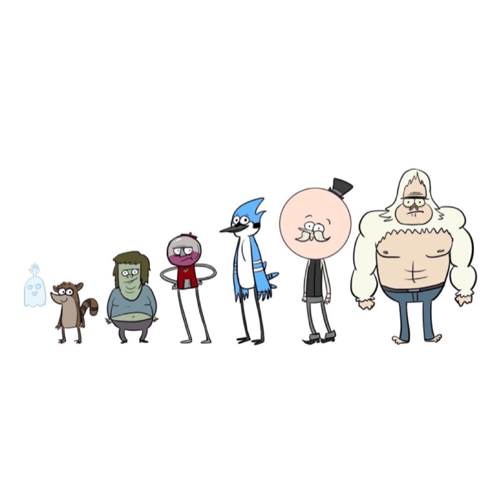 Regular Show Human Drawings
