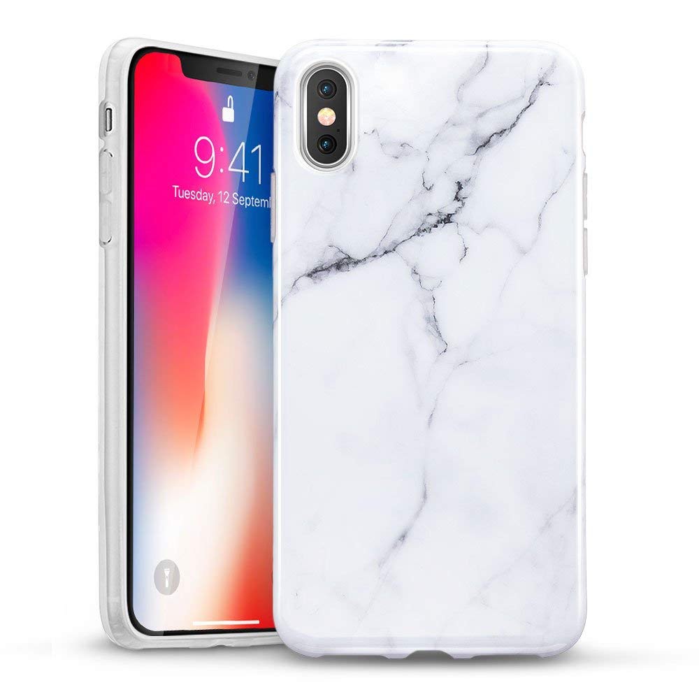[SG] ESR iPhone XR Marble TPU Soft Case (White) | Shopee Singapore