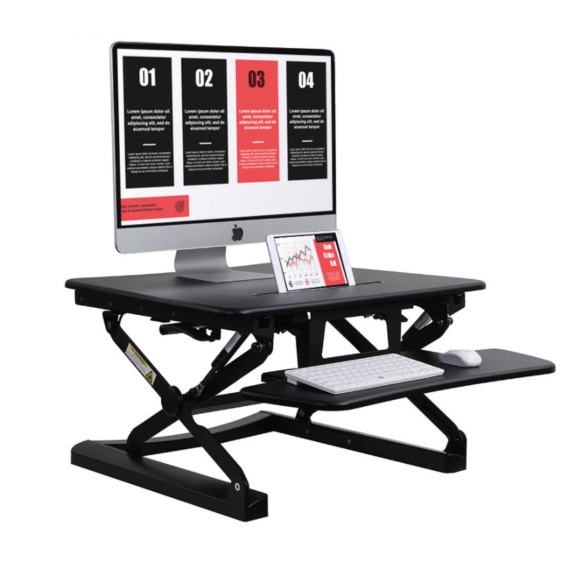 Computer desk riser/ Sit stand desk converter/ Manual sit stand ...