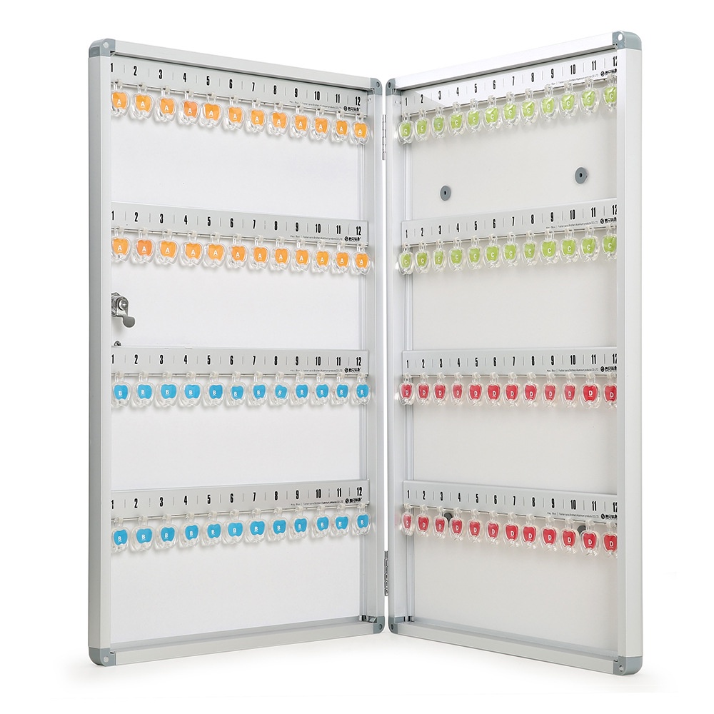 48 Tags Key Cabinet Wall Mounted Lockable Security Metal Key Box ...