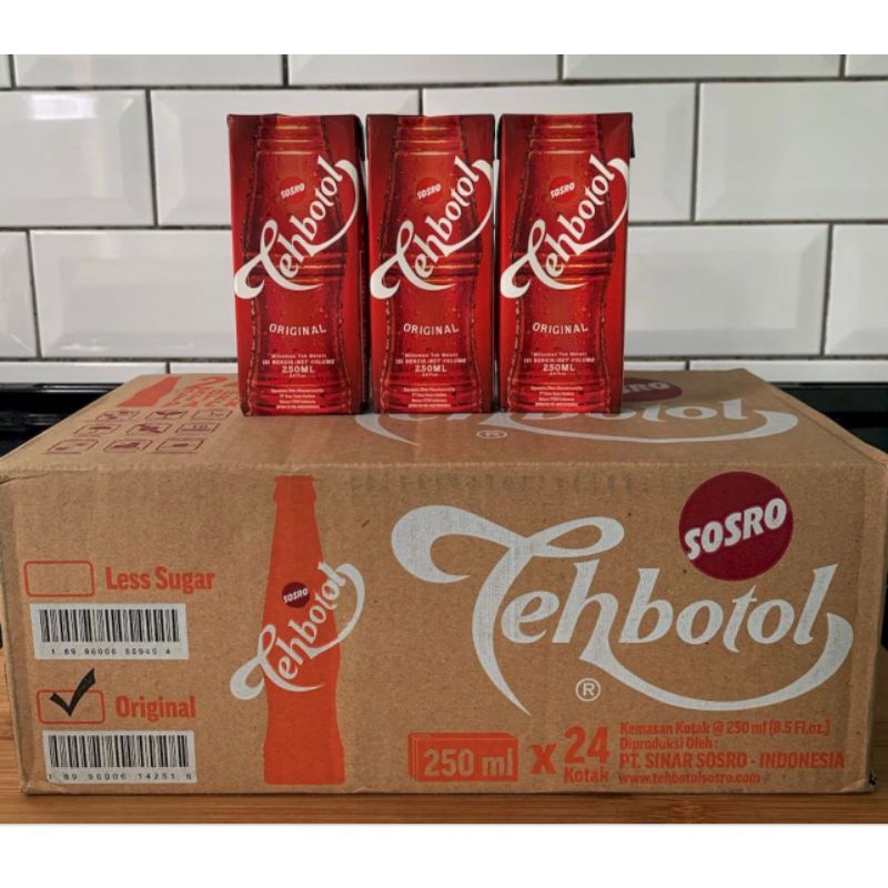 Teh botol sosro 250ml*24 (per caton) | Shopee Singapore