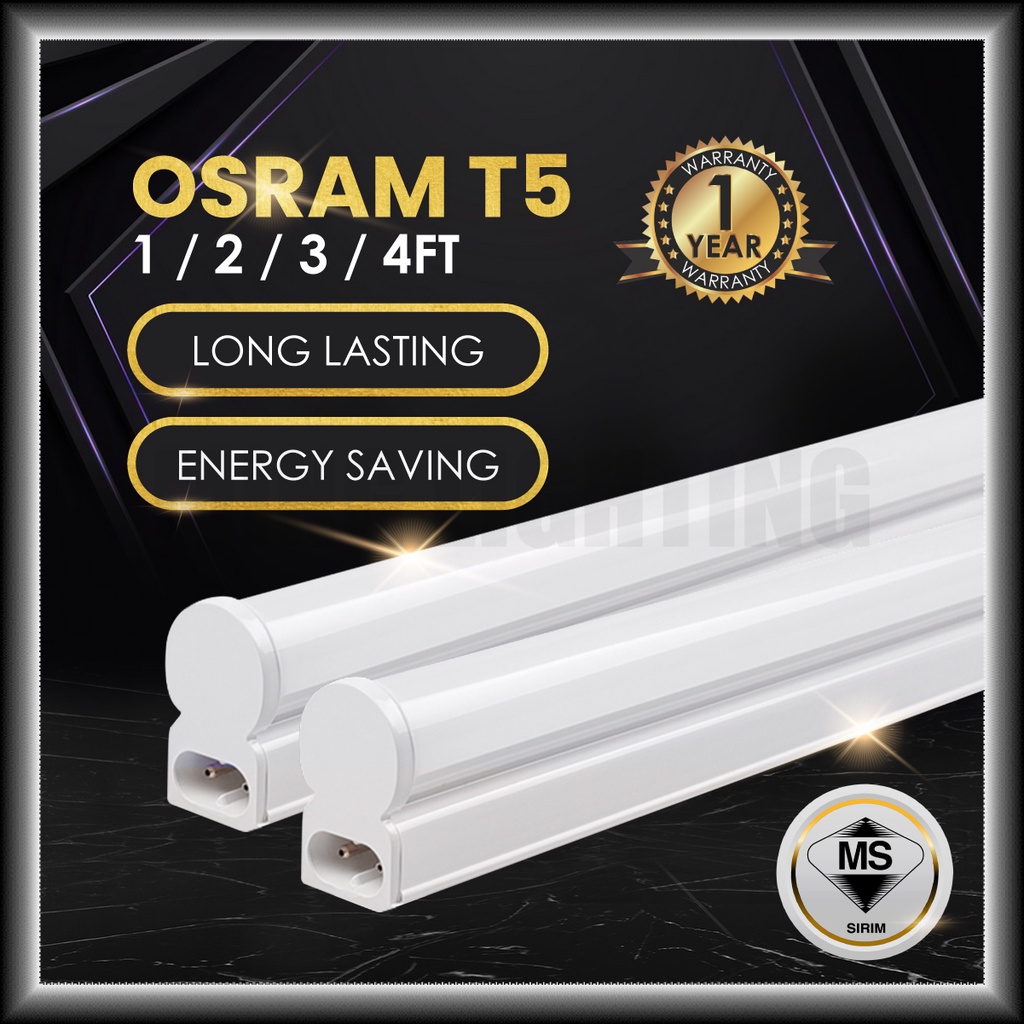 [ REDUCTION SGD 1.24 ] Philips LED T5 Tube Light Drop Curve Light Lampu Ceiling Light 1ft 2ft ...