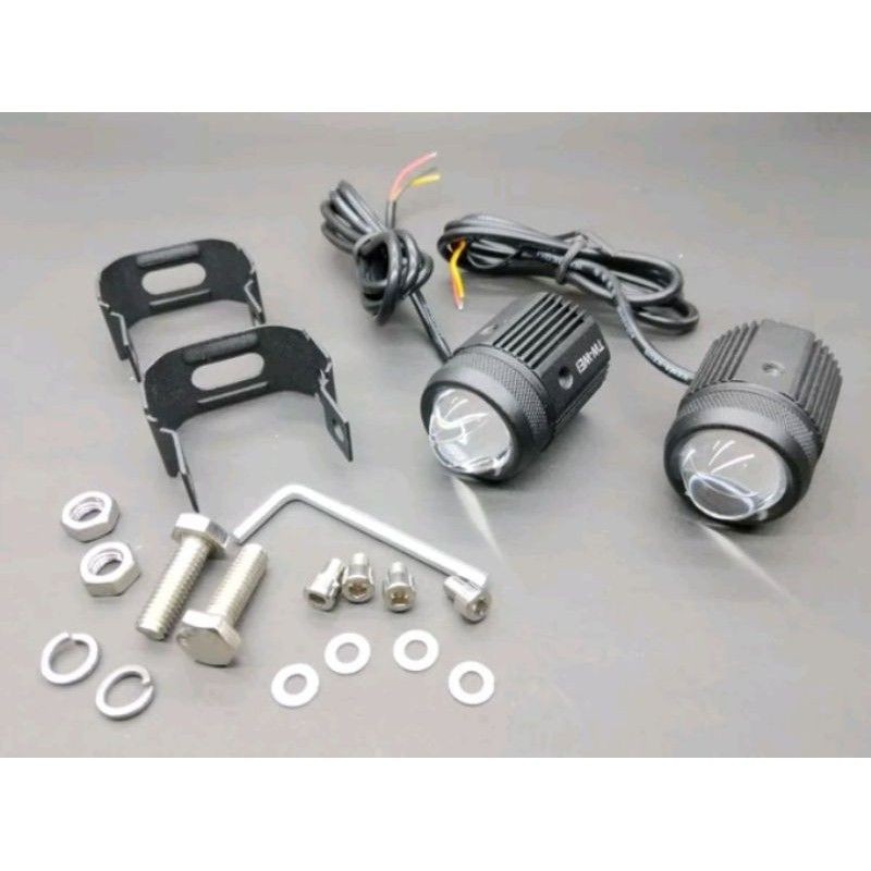 D2 LED Projector MINI DRIVING Lights LENS HIG LOW White - Yellow ...