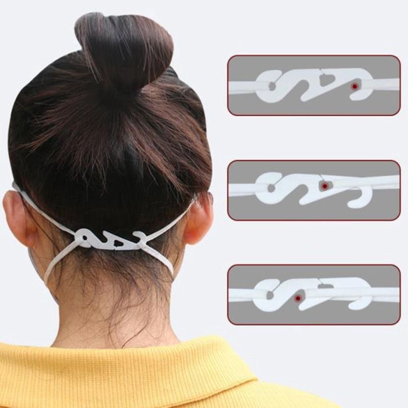 10/20 pc Face Mask Anti-Pain Ear Hook Masks Hook Ear Rope Adjusting ...