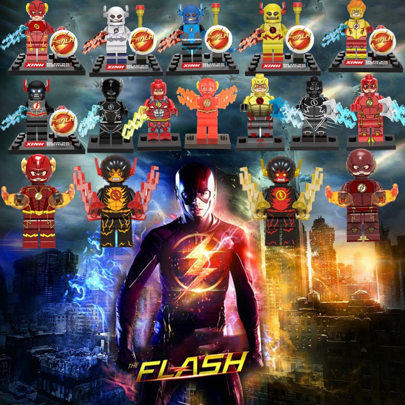 Leging Marvel Minifigures Toy DC Movie Kid Flash Batman Superman ...