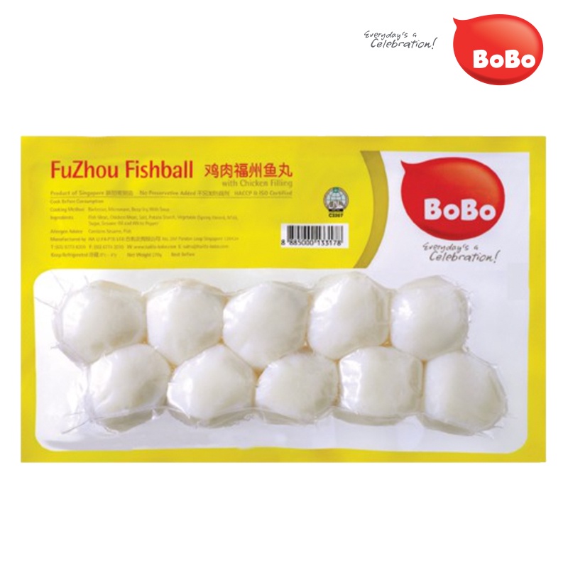 BoBo Fuzhou Fish Ball With Chicken Filling 270g Halal | Shopee Singapore